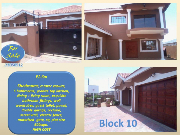 Block 10 house for sale » Botswana Property & Real Estate Listings